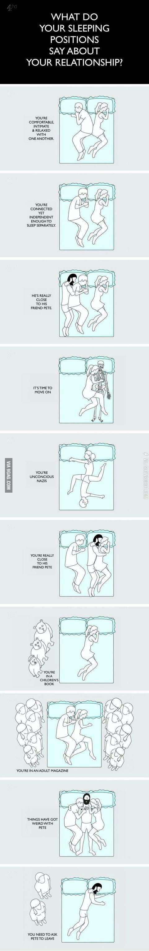 What Your Sleeping Positions Say About You - 9GAG