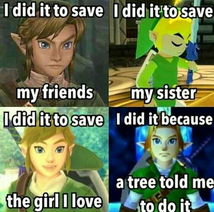 "HYAAHH HEYA HA HOO HYA" -Link - 9GAG