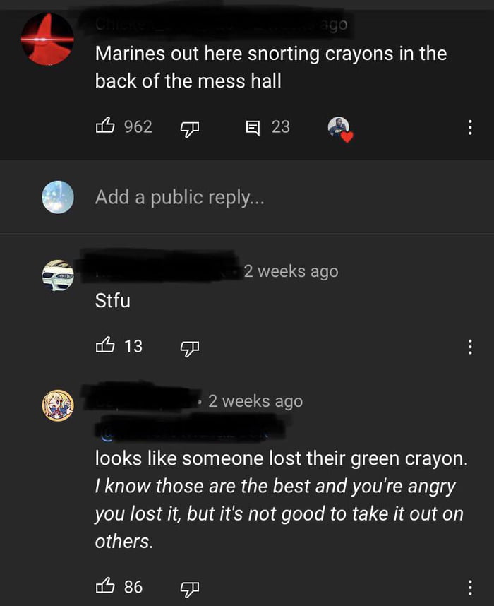 Crayon snorting marines - 9GAG