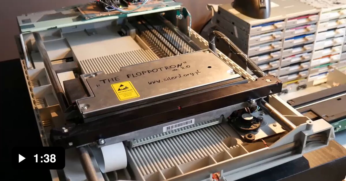 Gorillaz Feel Good Inc on a bunch of old computer bits and a shit ton ...