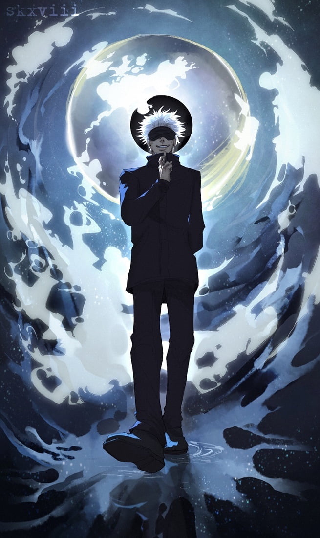 Cool Gojo wallpaper for the phone - 9GAG