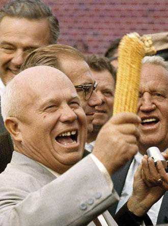 Nikita Khrushchev Holding Up Corn, Moscow 1959 - 9GAG