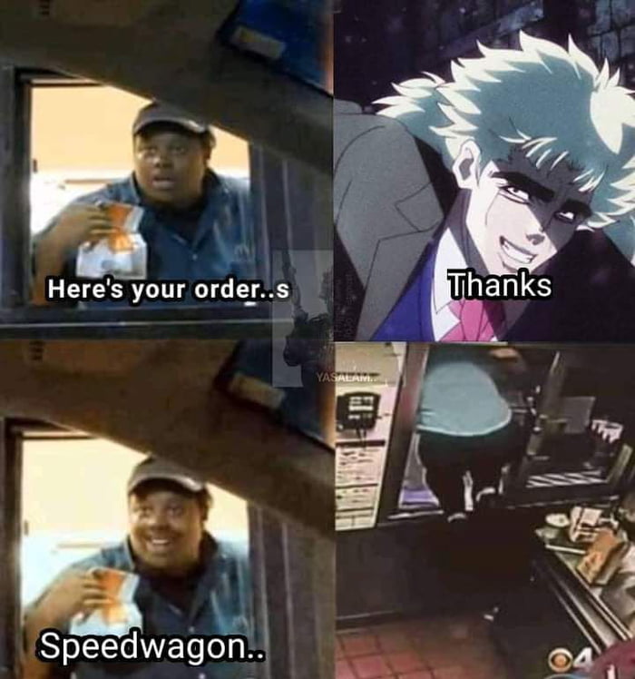 When did Speedwagon die again? - 9GAG
