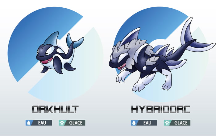 Fakemon of the dayr for my dream fangame : Orkhult, based on an Akhult ...