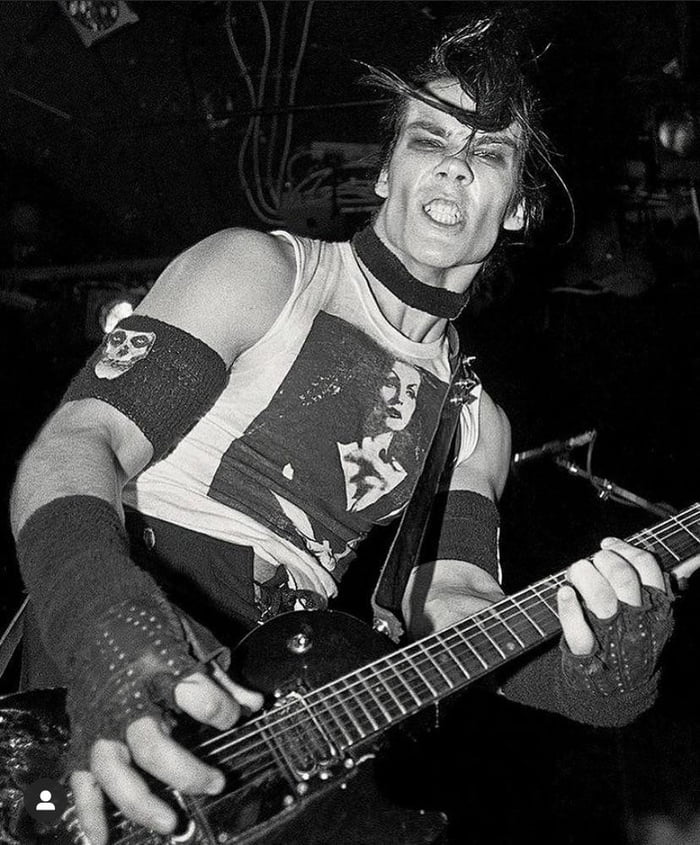 Doyle on stage with the Misfits at the Whisky in Hollywood, California ...