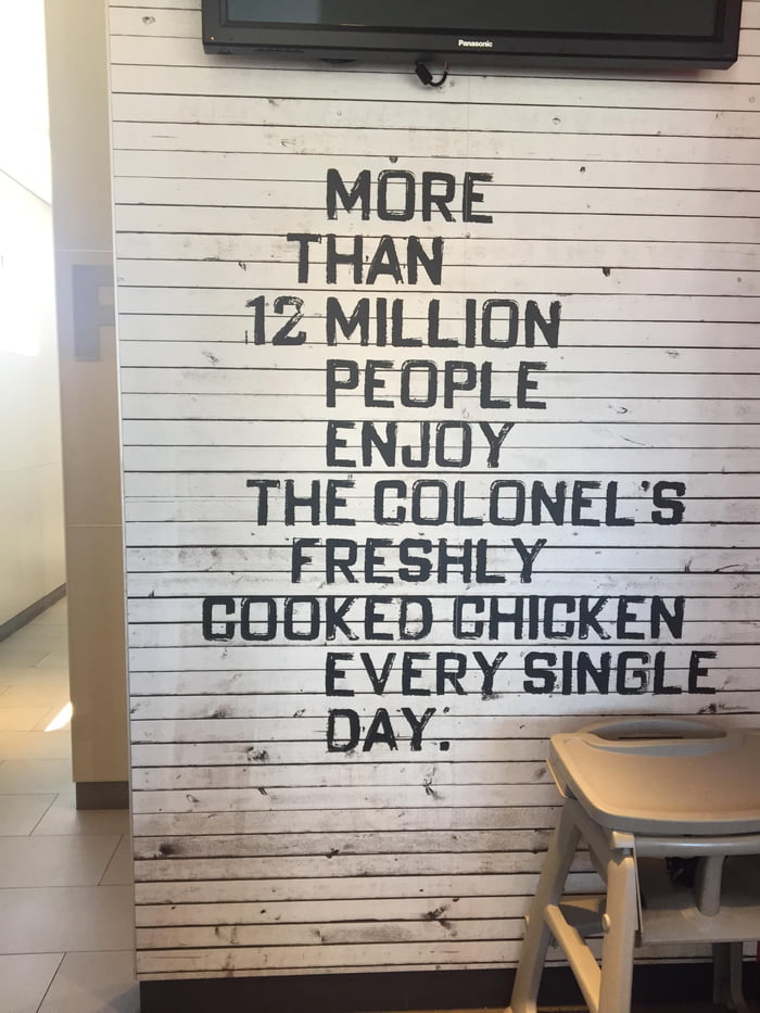 I don’t think my local KFC understands what an acrostic poem is ...