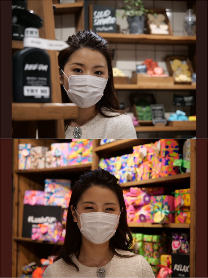 This Japanese gift shop worker's smile - 9GAG
