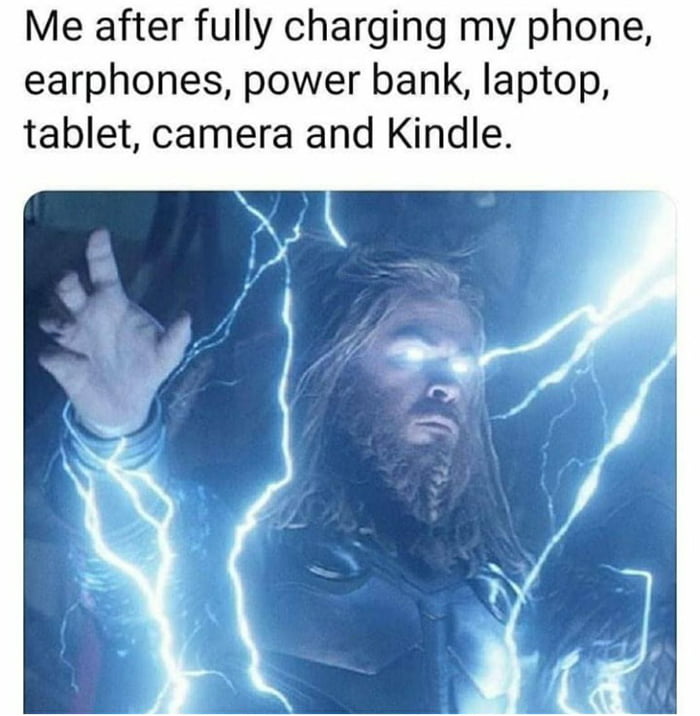 FULLY CHARGED THOR - 9GAG
