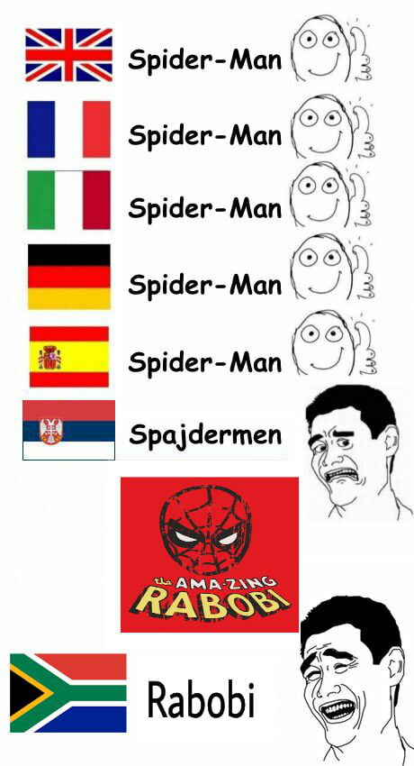 I saw your post of Pókember, I give you... Rabobi - 9GAG