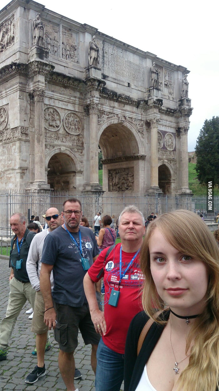 When you make a selfie and three random people join you - 9GAG