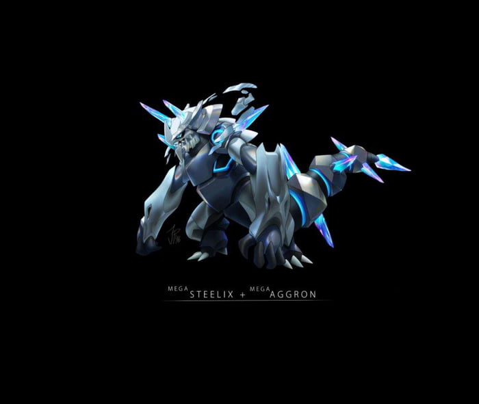 Mega Steelix + Mega Aggron (Pokemon Fusion) - 9GAG