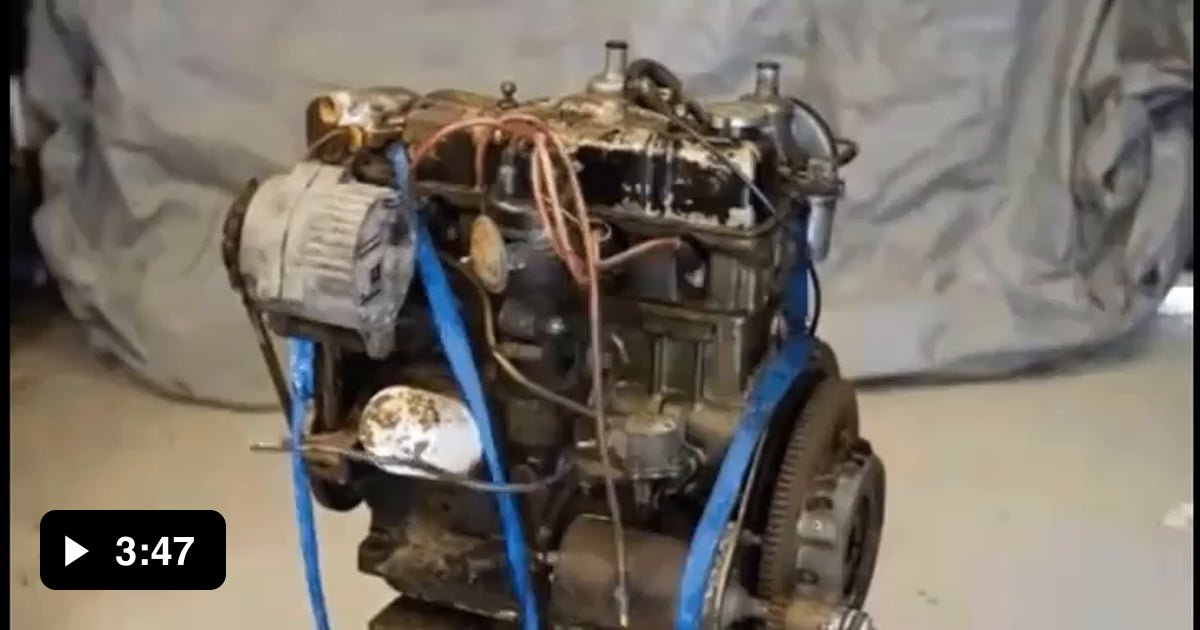This man rebuilt an old engine over the course of 11 months - 9GAG