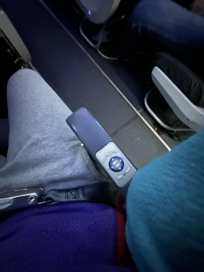 On a JetBlue flight and the remote to control the TV screen is exactly ...