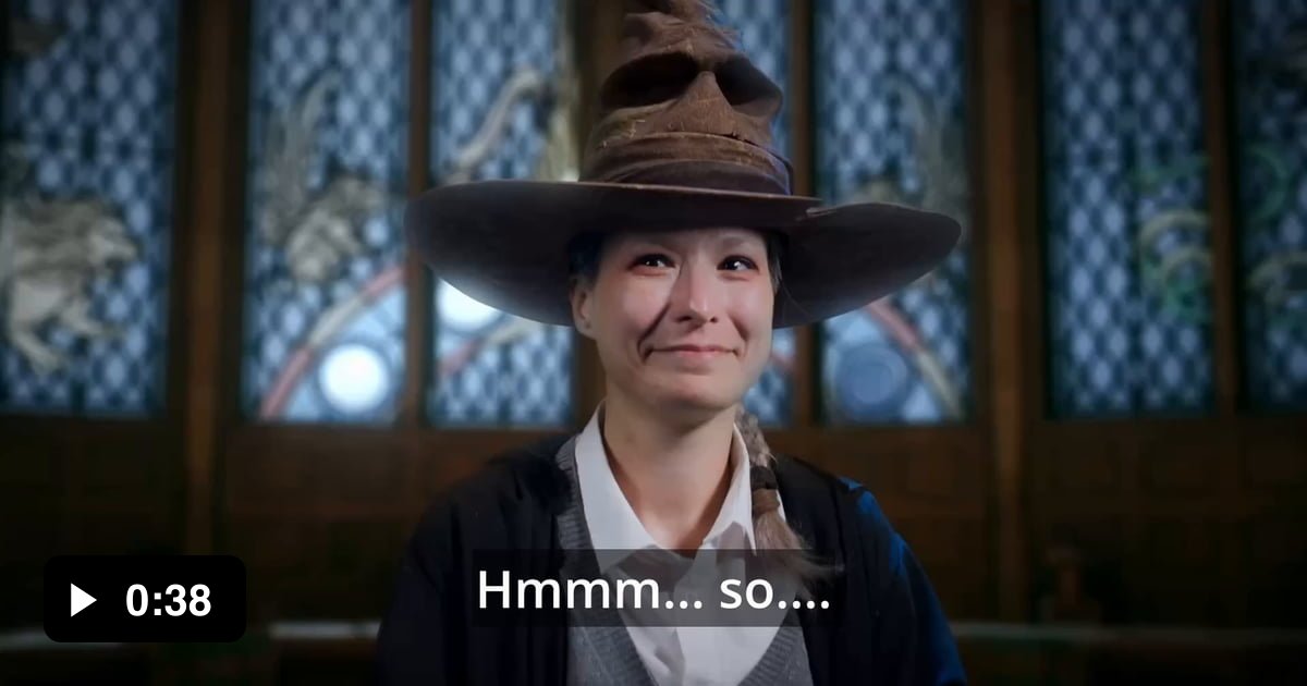 If the Sorting Ceremony worked like in the Hogwarts Legacy game - 9GAG