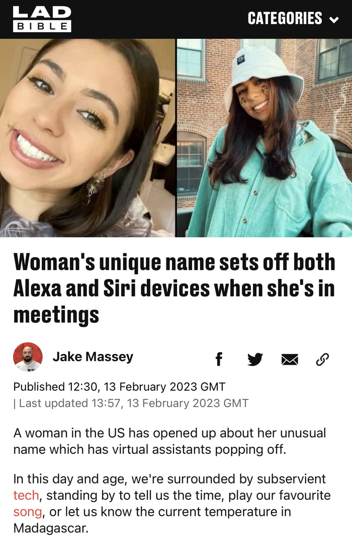 She confuses electronics... Alexa Seary link in comments - 9GAG