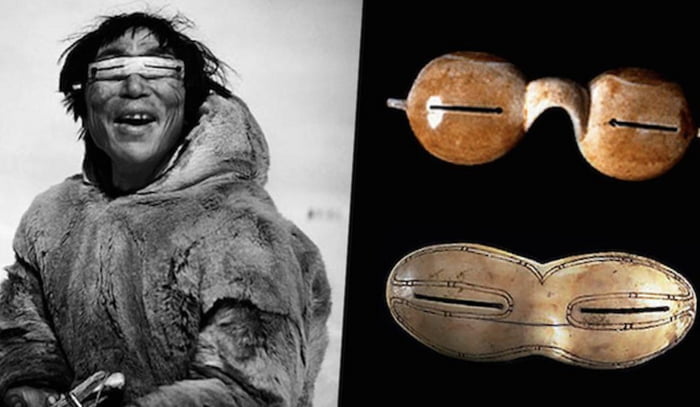 Inuit “sunglasses”, although not made of glass, pre-date the Chinese ...