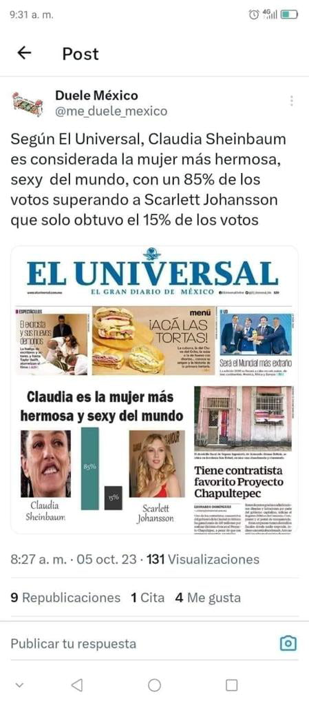 Clásico titular del Universal - 9GAG