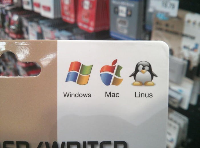 Apple Windows logo hybrid. Also, “Linus”. - 9GAG