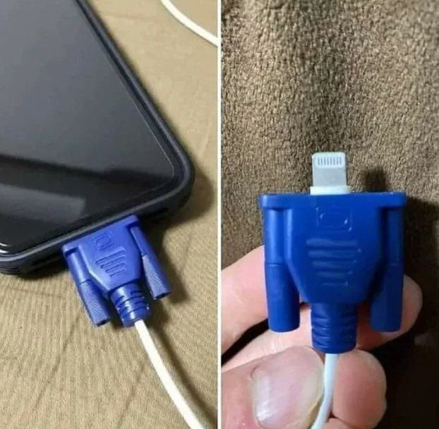 VGA MiniUSB cable wait... what? - 9GAG