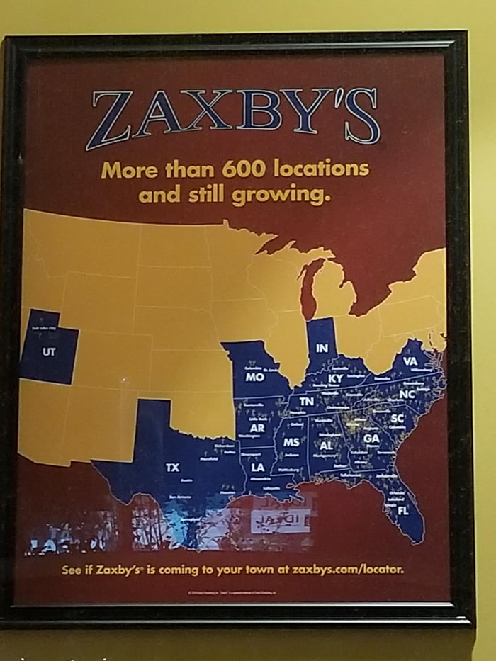 At a Zaxby's location in Oklahoma - 9GAG