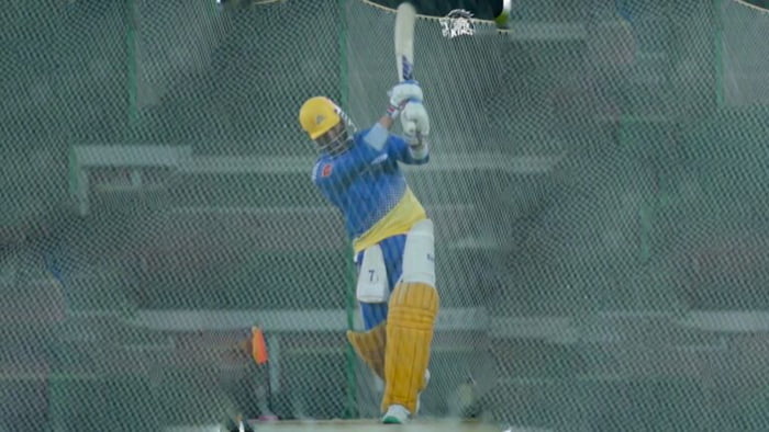 Watch VIDEO: Dhoni Hits ‘No-Look Six’ In The Nets During Training Session - 9GAG