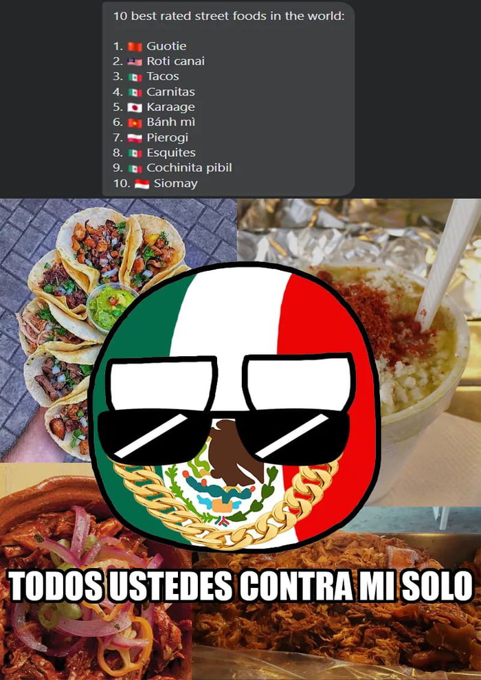 "Las 10 mejores comidas callejeras del mundo" - 9GAG
