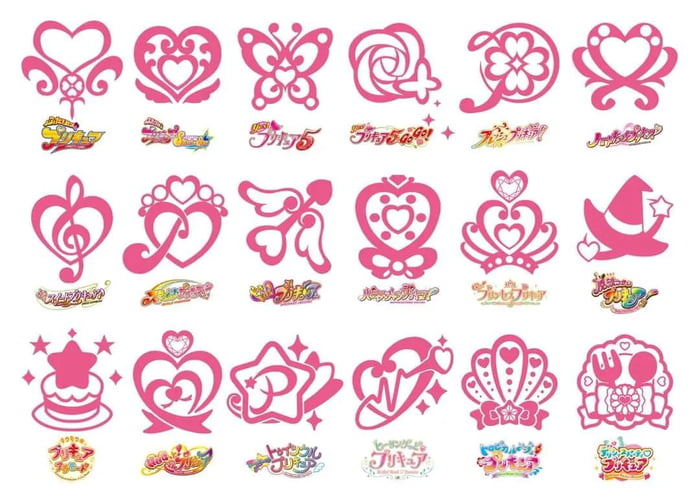 All Pretty Cure series logo - 9GAG