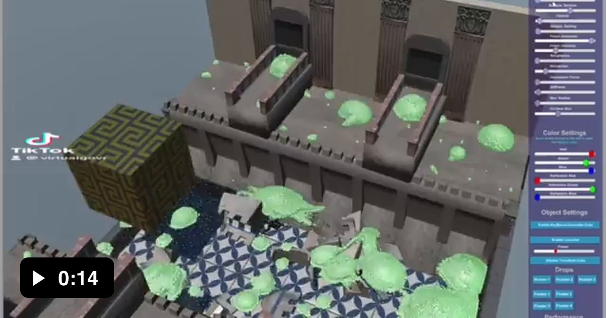 Real-time fluid simulation where you can modify every property of the ...