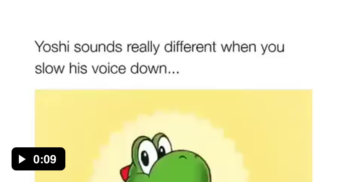 Yoshi sounds fancy - 9GAG