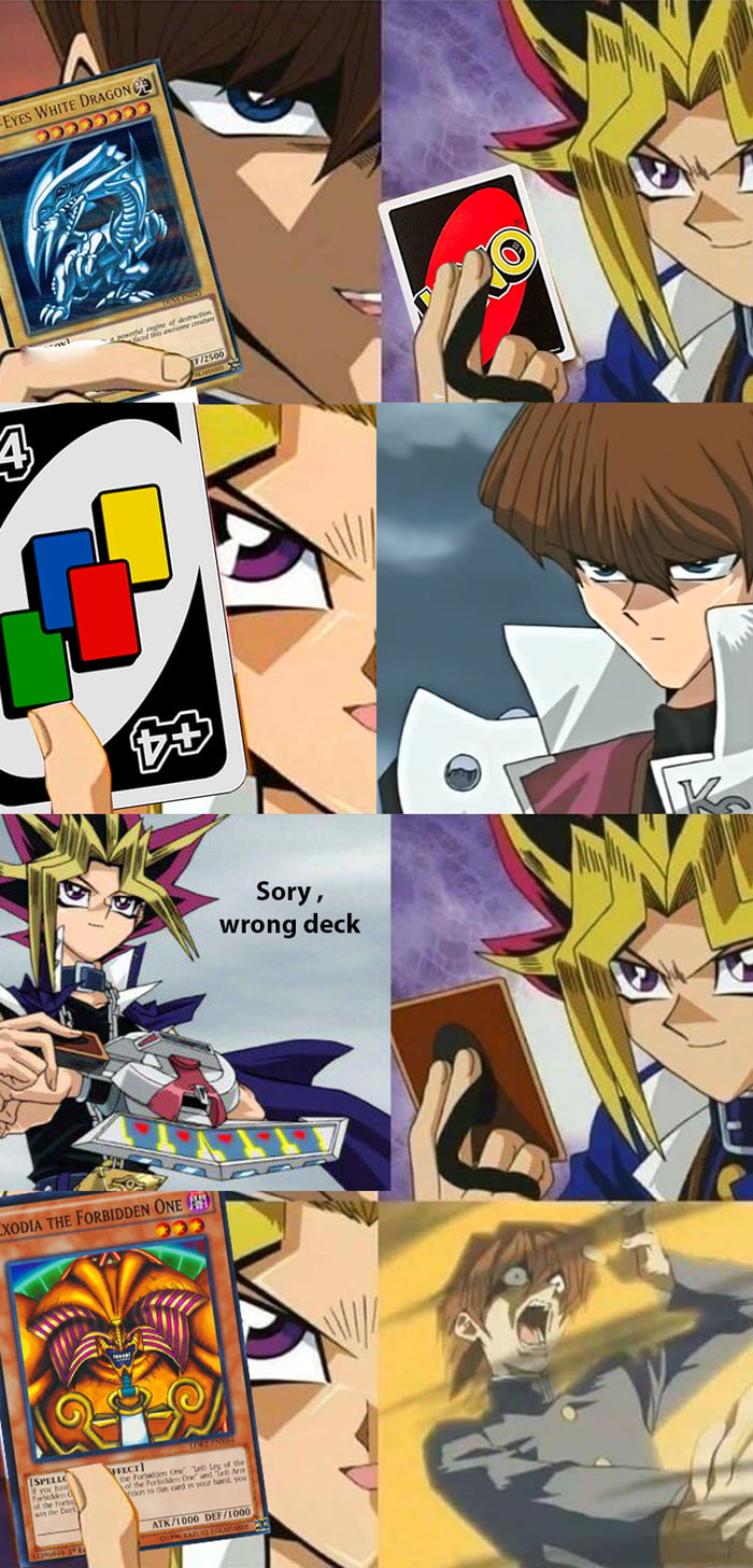 My grandpa's deck has no pathetic cards, Kaiba... - 9GAG