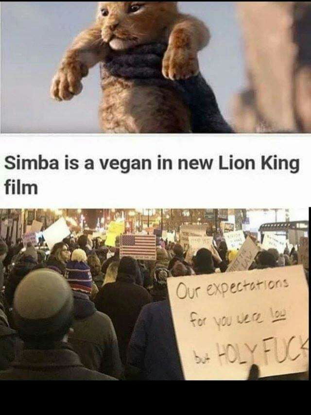 Does simba eat bugs like in the original movie? - 9GAG