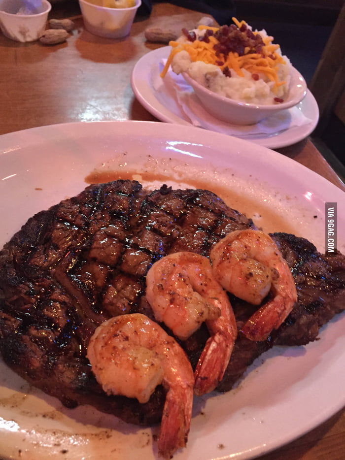 American steak normal size - 9GAG