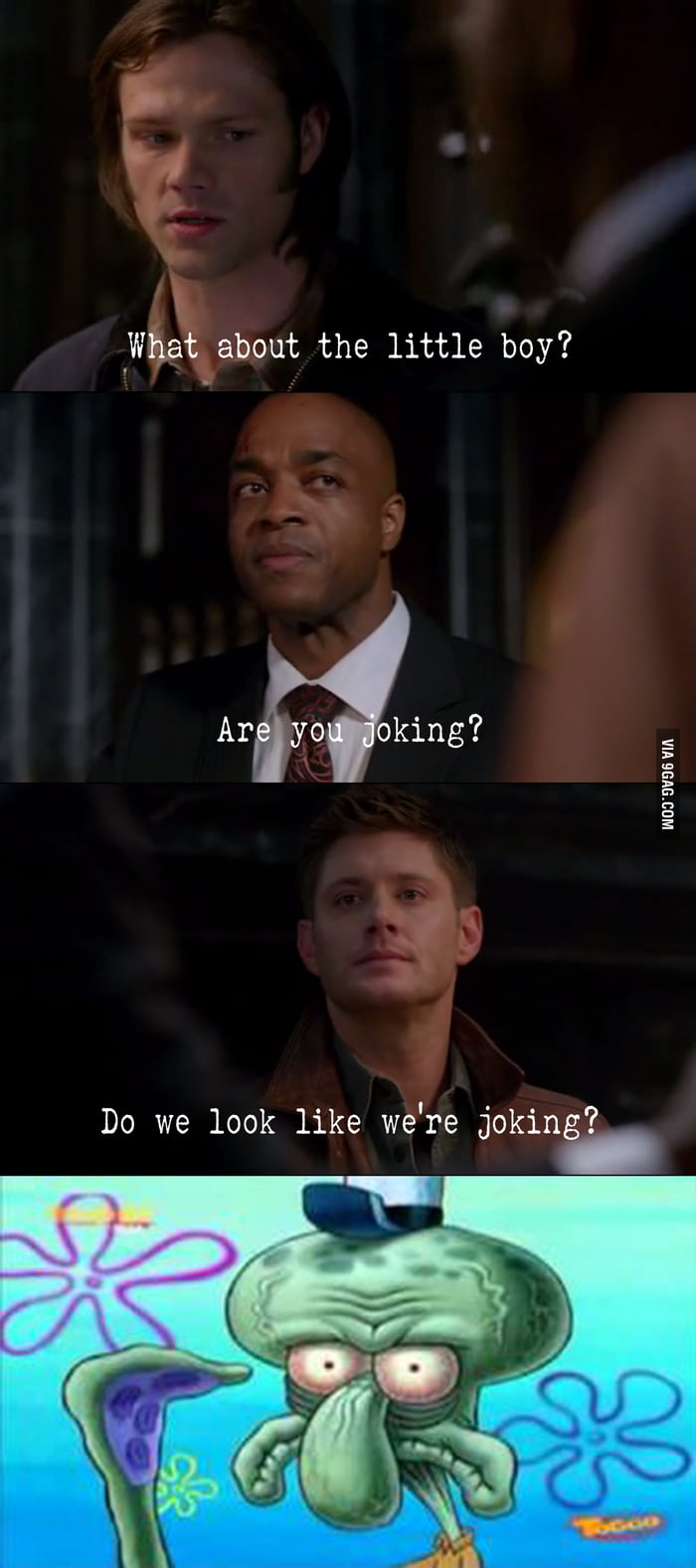 Does this face look unsure to you? [Supernatural] - 9GAG