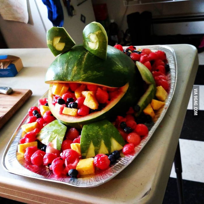 Watermelon Fruit Frog - 9GAG