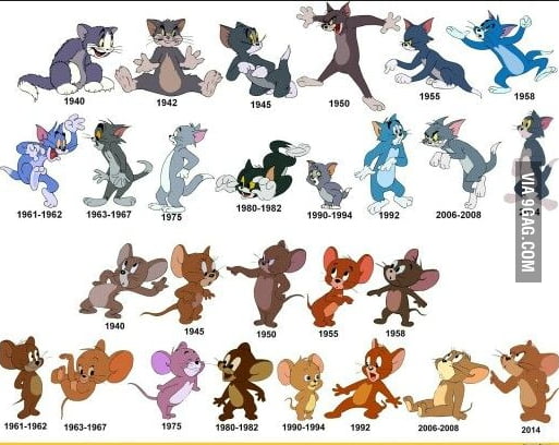Tom and Jerry through the years. Which ones do you remember. I will ...