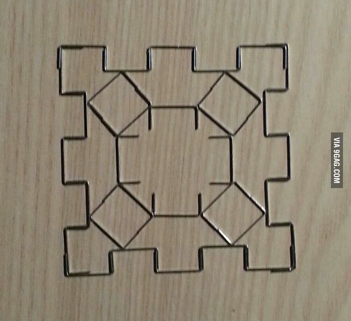 Made a pattern of some staples - 9GAG