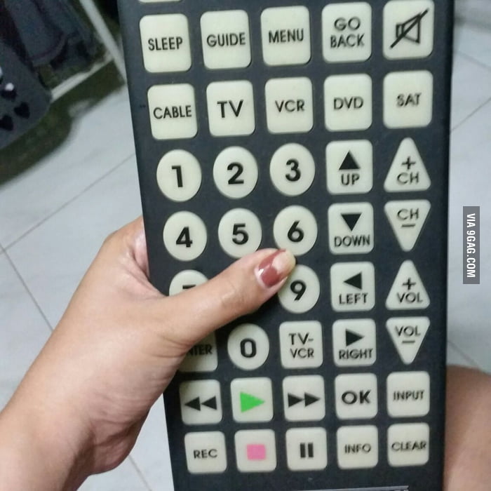 My grandma's tv remote control - 9GAG