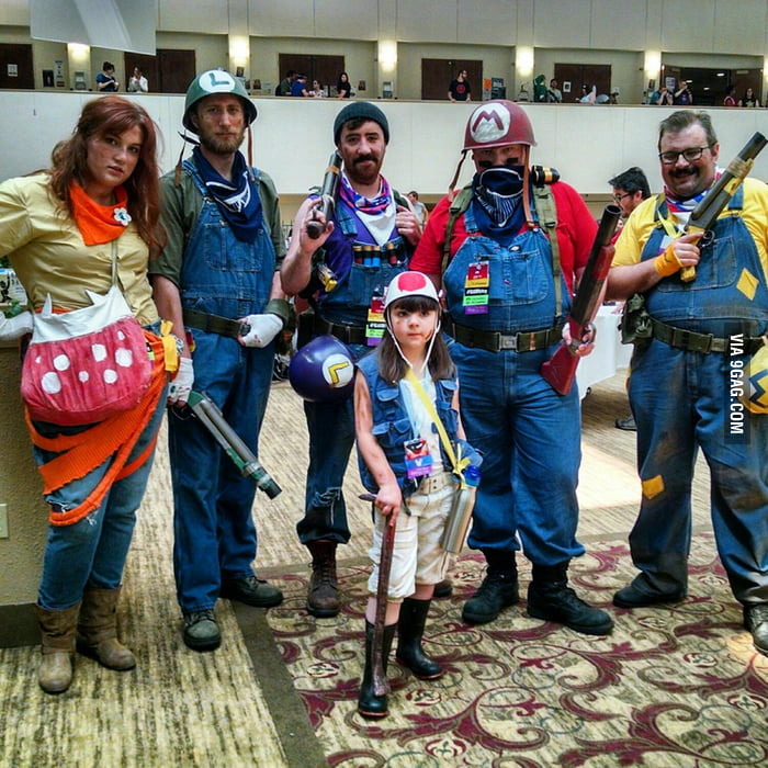 This years Convergence theme was Dystopian future. They went as Mario ...