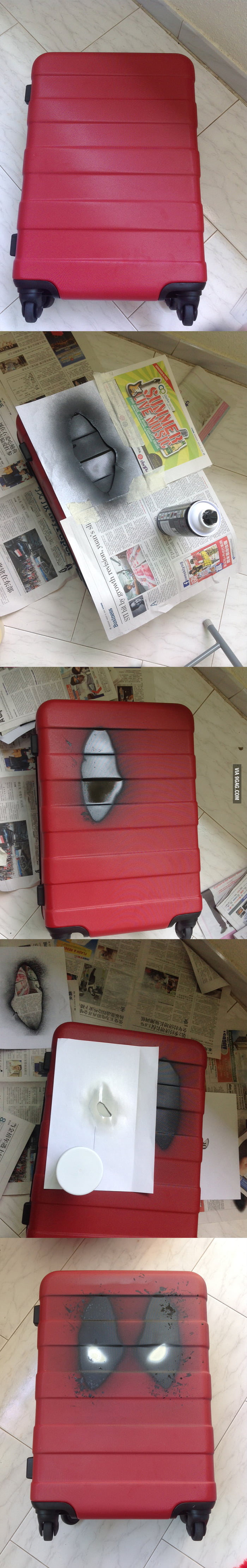 Deadpool luggage - 9GAG