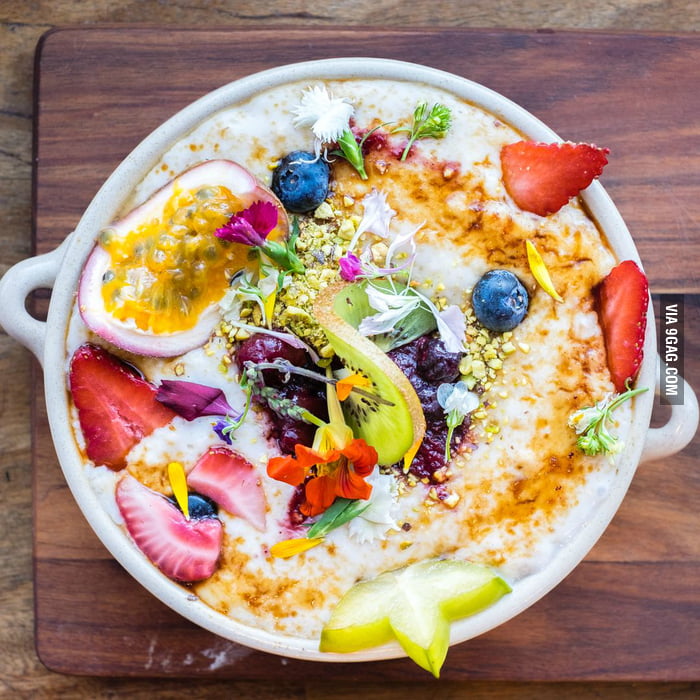 Breakfast porridge - taking the word photogenic to a new, ridiculous ...