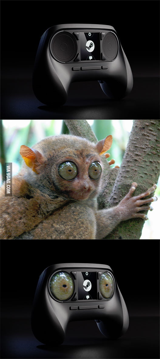 All I could think of while looking at the Steam Controller - 9GAG