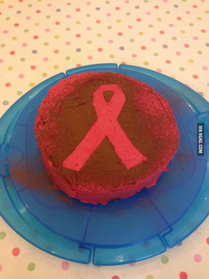 Proud of a cake I made for breast cancer awareness month - 9GAG
