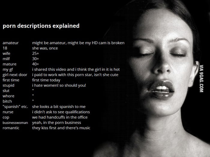 Porn descriptions explained - 9GAG