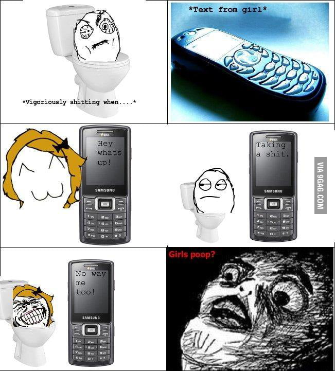 Girls poop? - 9GAG