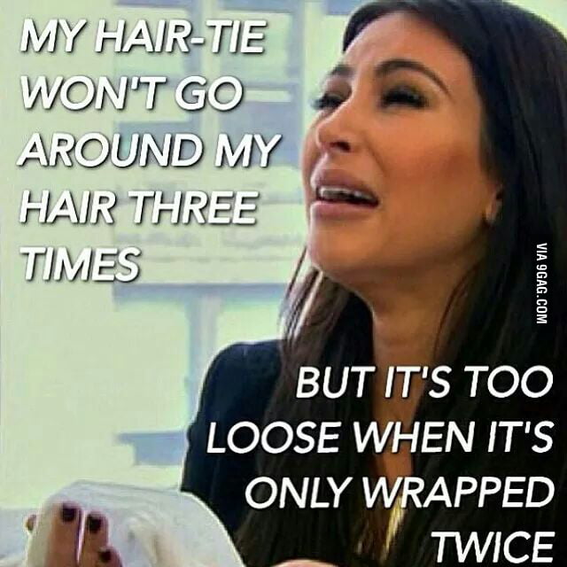 Long hair daily problem - 9GAG