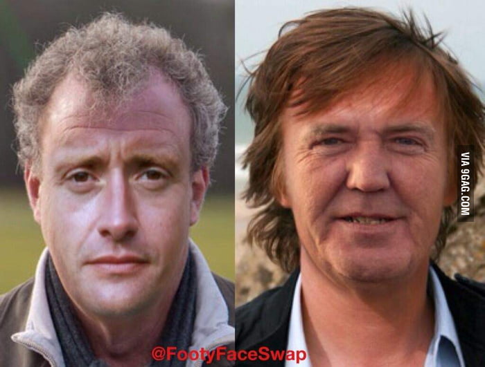 So a Richard Hammond and Jeremy Clarkson face swap... - 9GAG