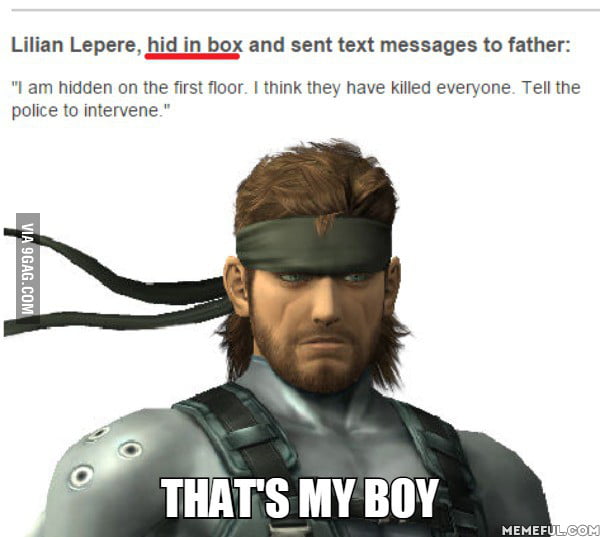 Solid Snake approves this - 9GAG