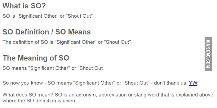 For those foreigners wandering about SO's meaning... quite redundant ...