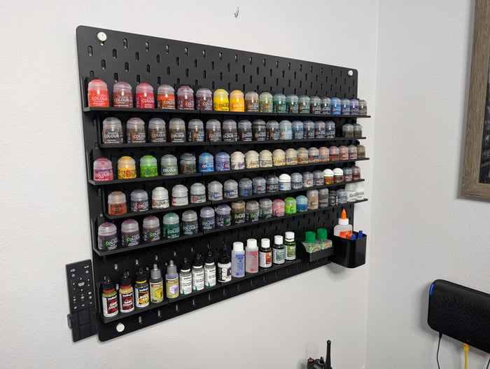 3D printed paint rack - 9GAG