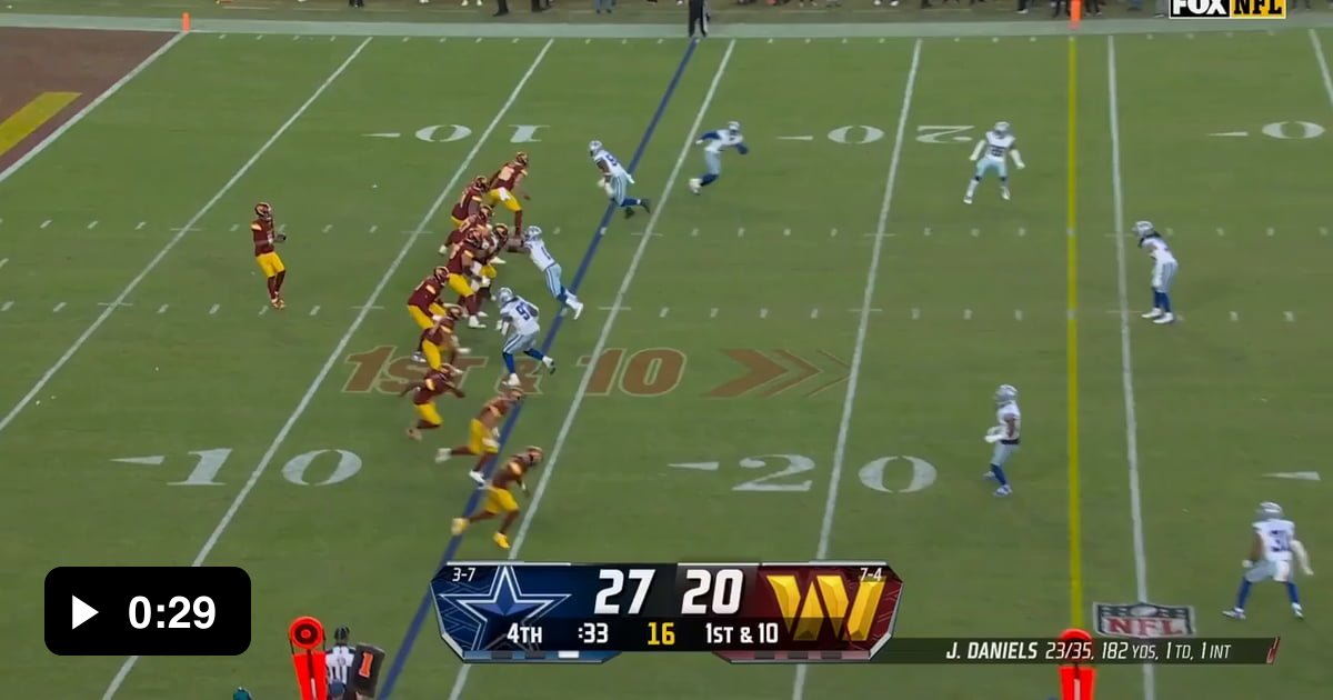 Commanders score clutch 86-yard touchdown, miss potential game-tying ...